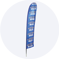 Eye-Catching Beach Flags for Booth Decoration | Exhibition Booth beach Flag