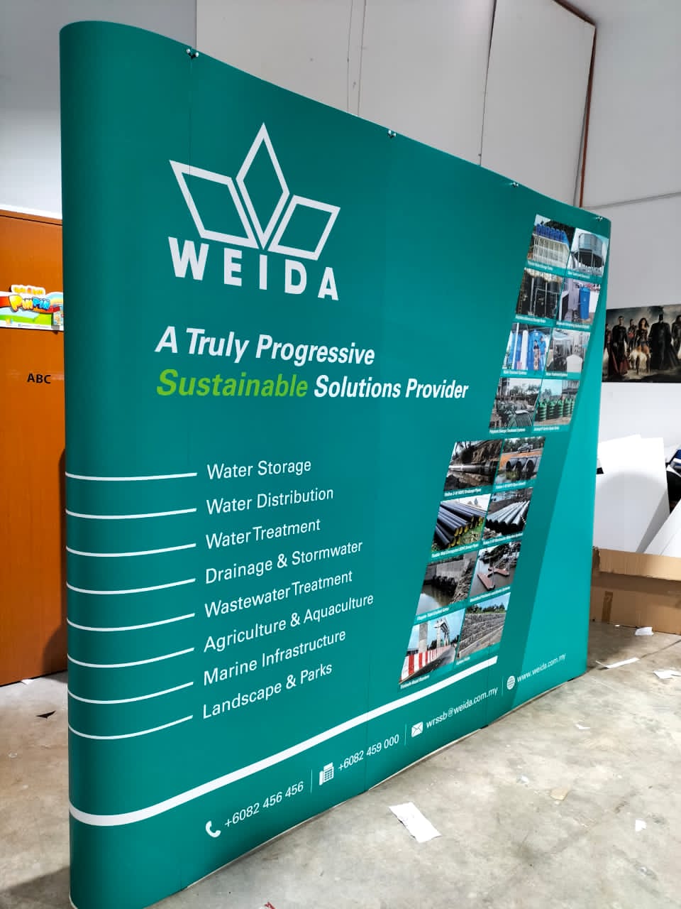 Straight 3x3 - PopUp Backdrop - Booth Rental Malaysia | Booth Design ...