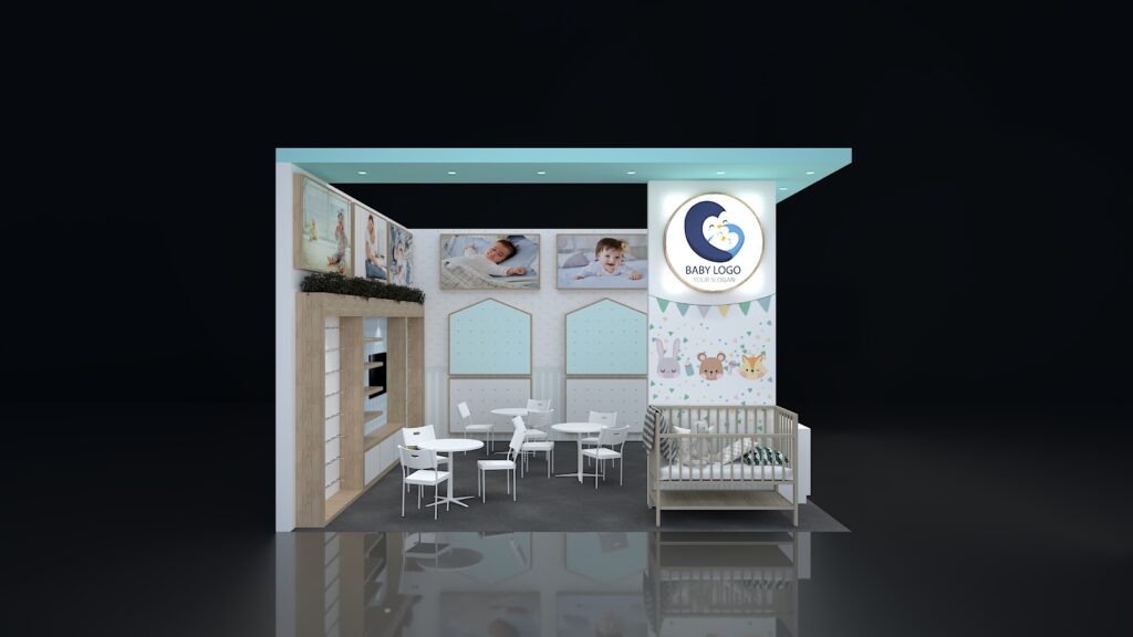 6x6(Design 2) Custom-Made Booth - Booth & Display Counter for Events