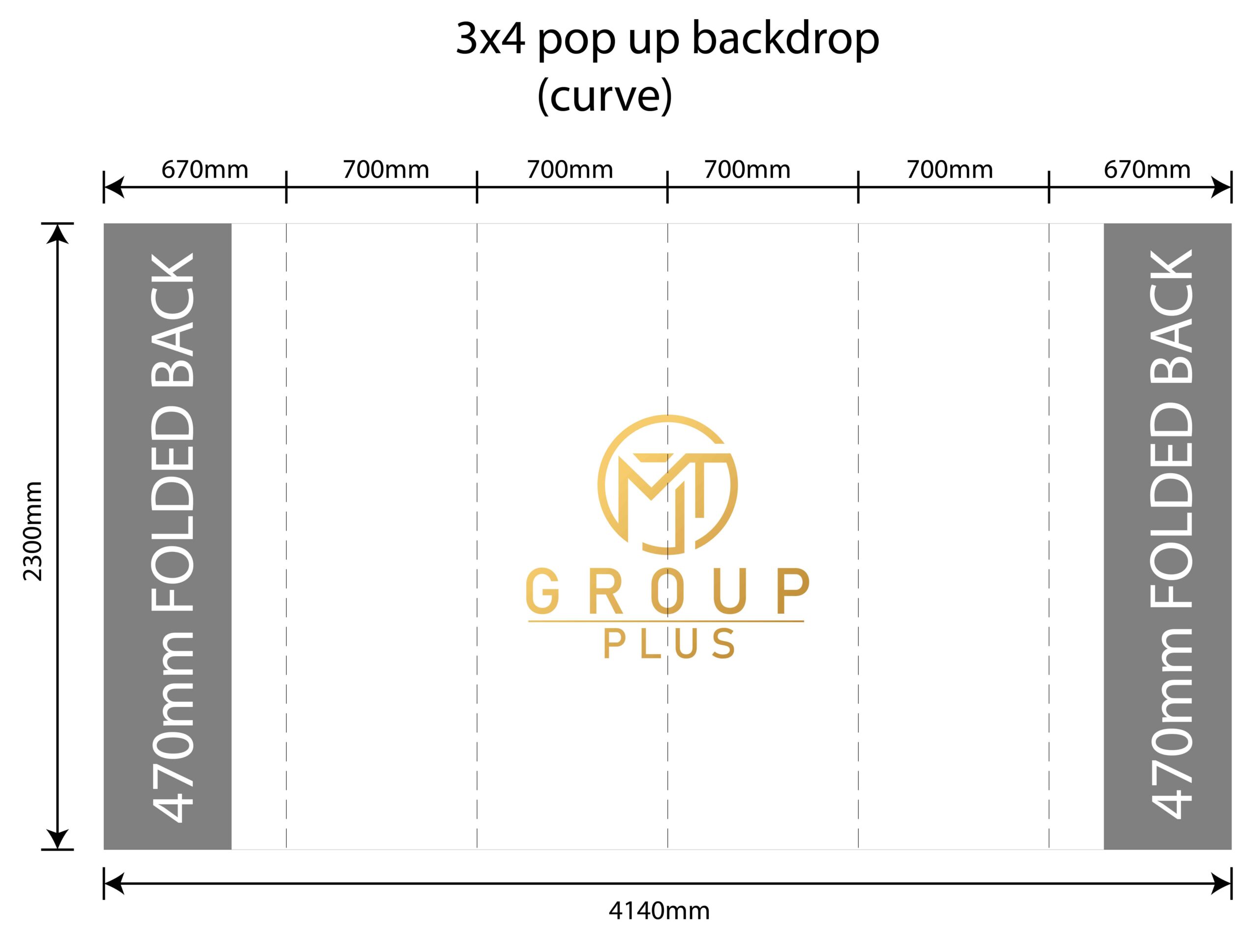 Curve 4x3 - PopUp Backdrop - Booth Rental Malaysia | Booth Design ...